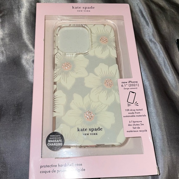 kate spade | Accessories | Kate Spade Apple Iphone 3 Pro Clear Floral ...
